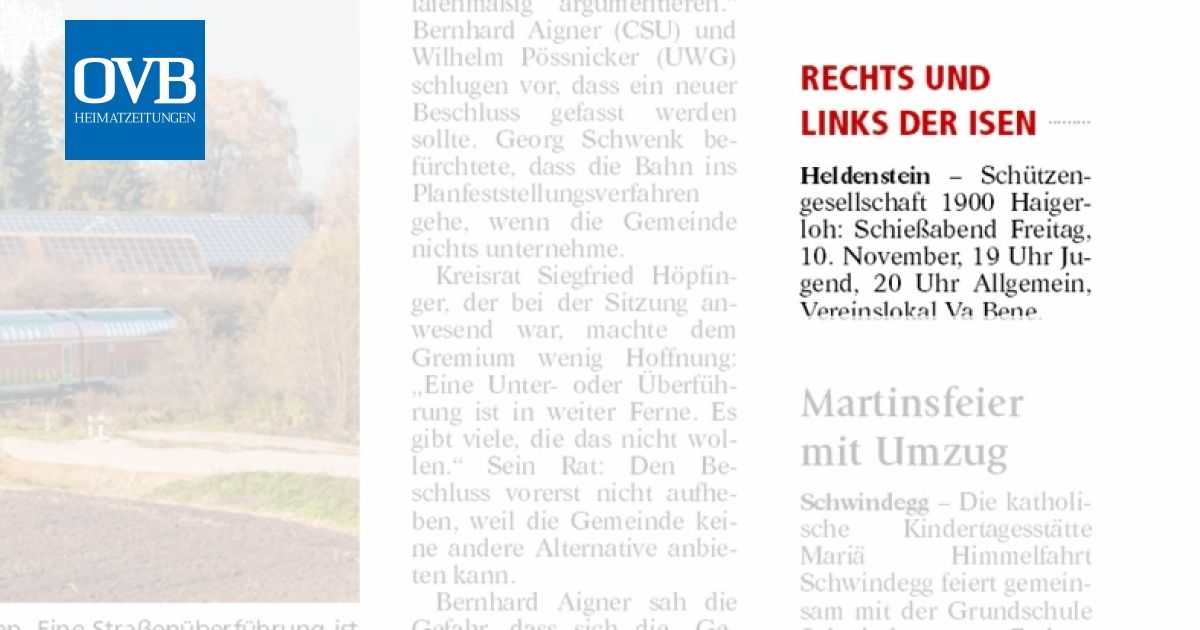 Rechts und Links der isen - OVB Heimatzeitungen