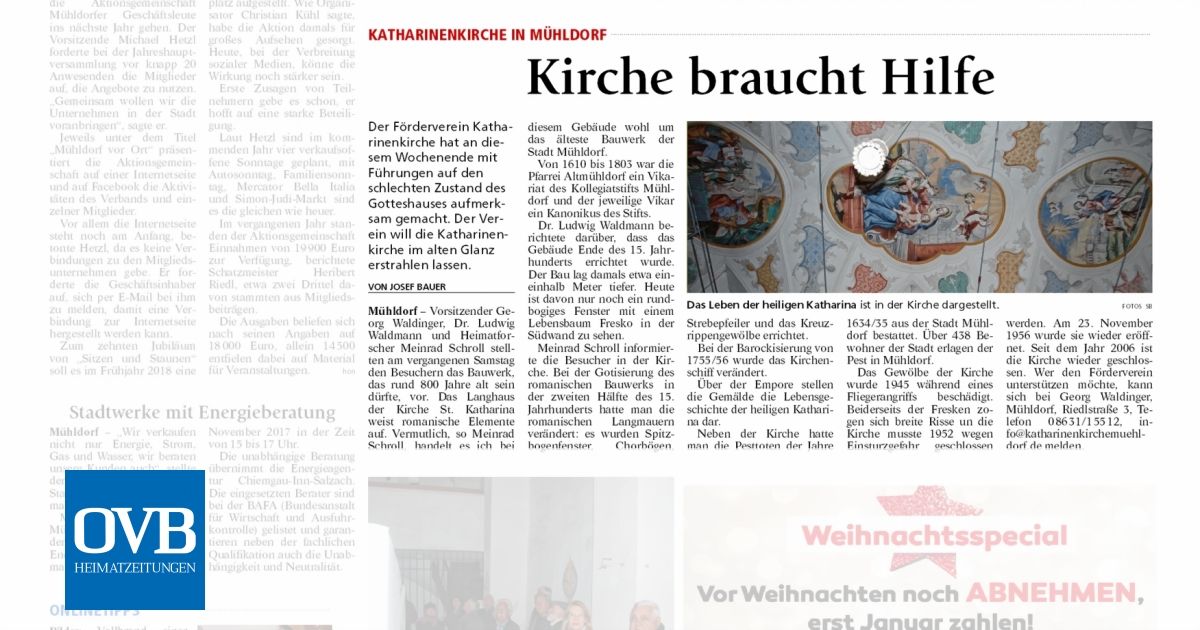 Kirche braucht Hilfe - OVB Heimatzeitungen