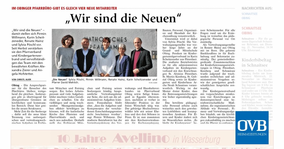 „Wir sind die Neuen“ - OVB Heimatzeitungen