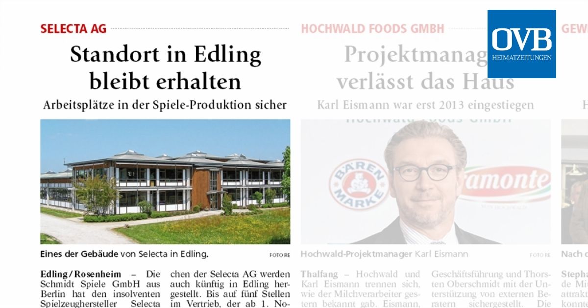 Standort in Edling bleibt erhalten - OVB Heimatzeitungen