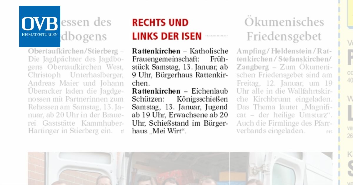 Rechts und Links der Isen - OVB Heimatzeitungen