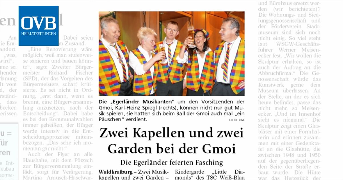 Zwei Kapellen und zwei Garden bei der Gmoi - OVB Heimatzeitungen