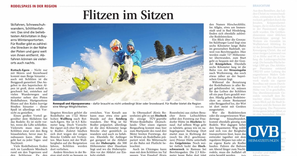 Flitzen im Sitzen - OVB Heimatzeitungen