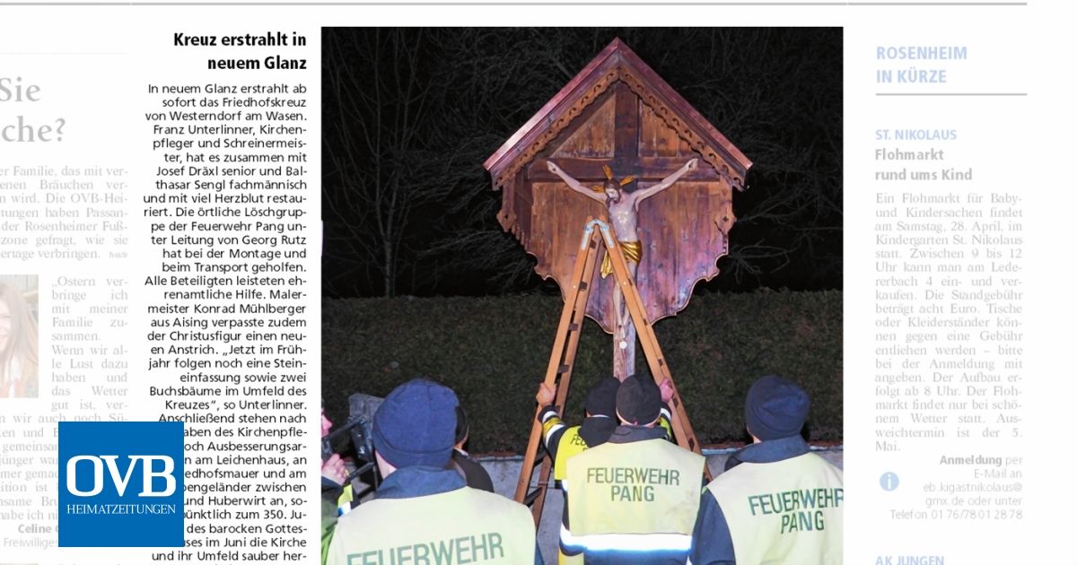 Kreuz erstrahlt in neuem Glanz - OVB Heimatzeitungen