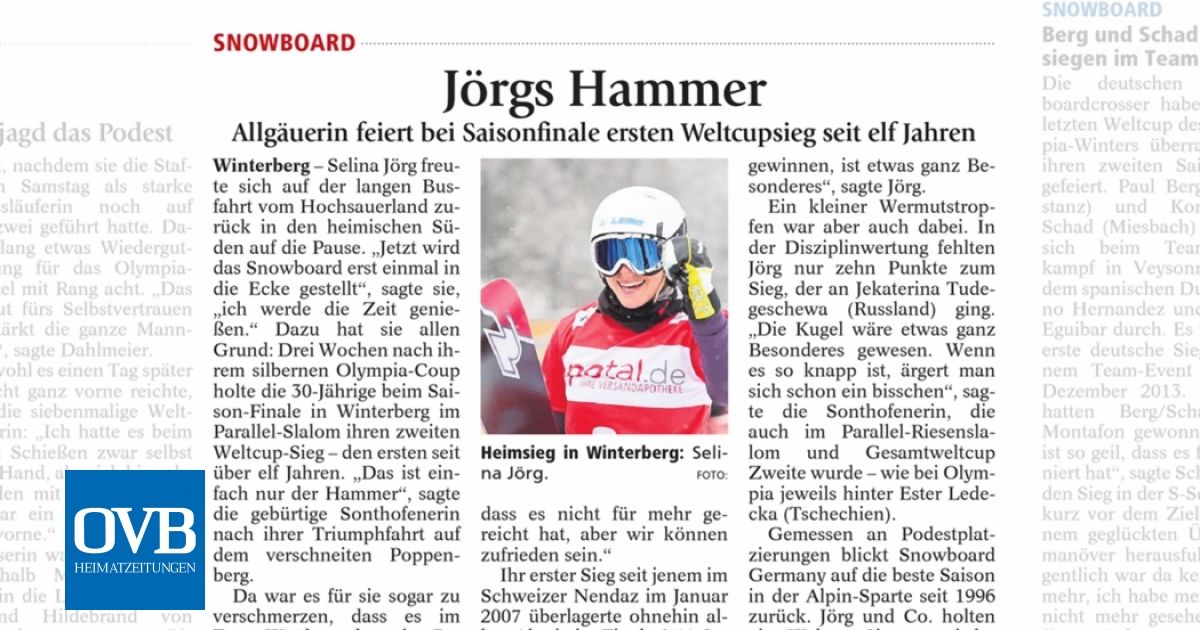 Jörgs Hammer - OVB Heimatzeitungen