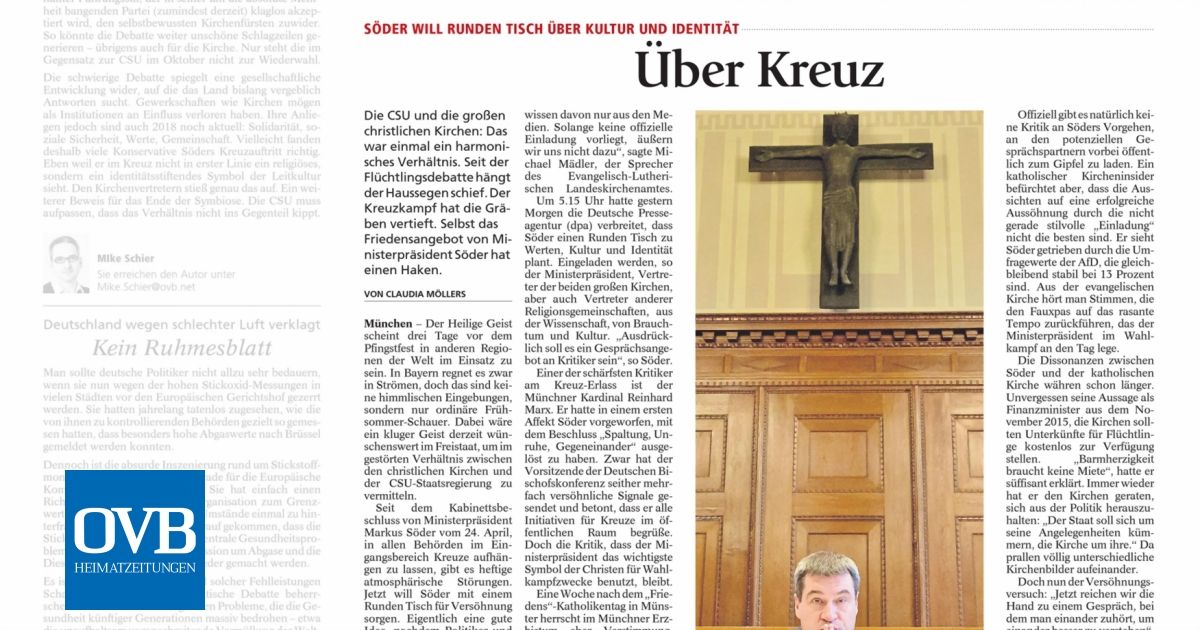 Über Kreuz - OVB Heimatzeitungen