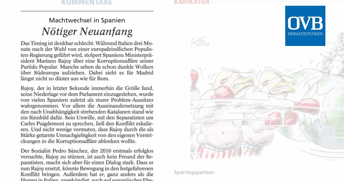 Nötiger Neuanfang - OVB Heimatzeitungen