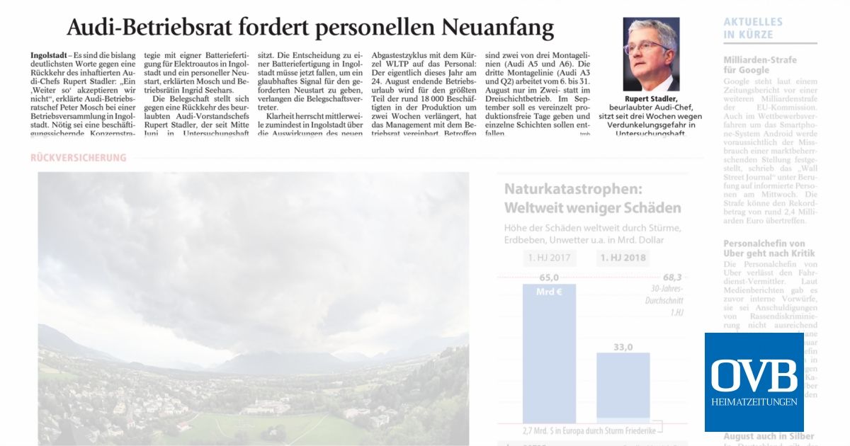 Audi-Betriebsrat fordert personellen Neuanfang - OVB Heimatzeitungen