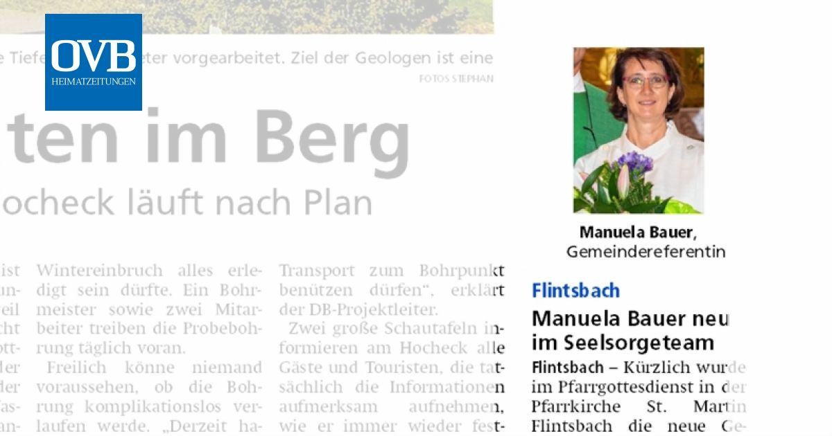 Manuela Bauer neu im Seelsorgeteam - OVB Heimatzeitungen