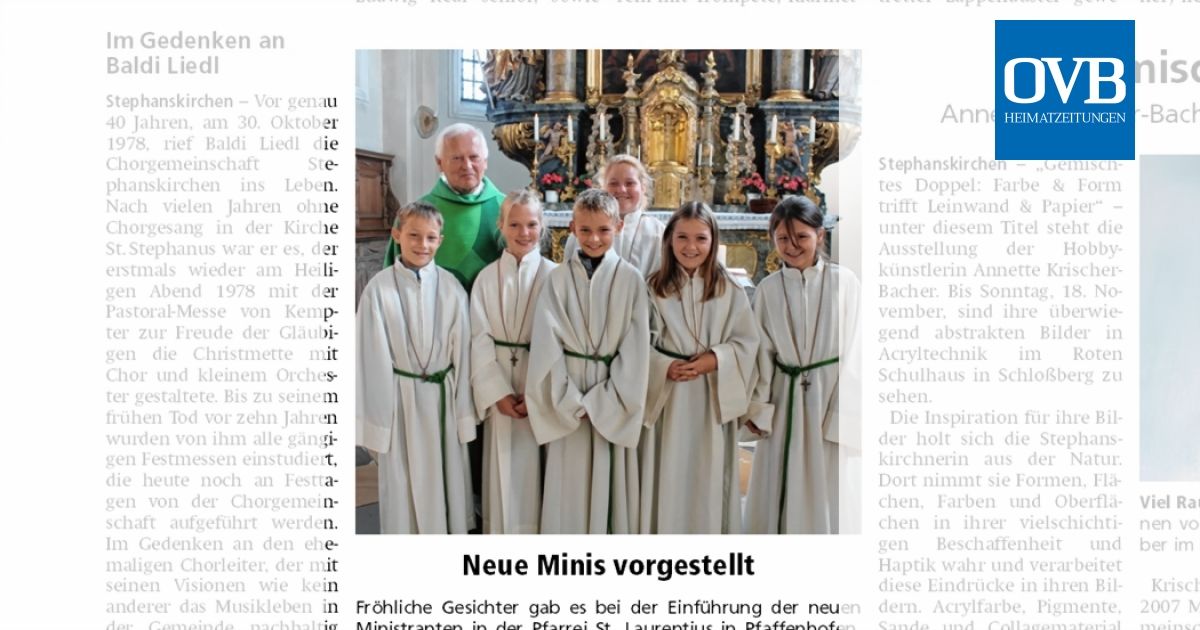 Neue Minis vorgestellt - OVB Heimatzeitungen
