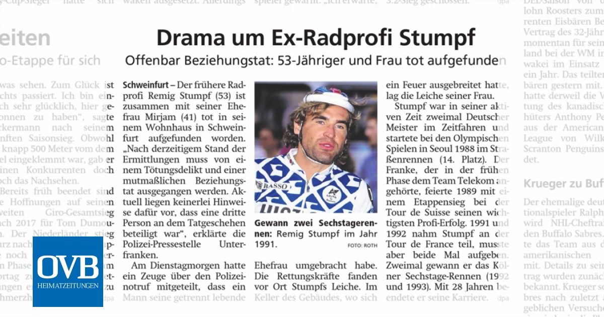 Drama um Ex-Radprofi Stumpf - OVB Heimatzeitungen