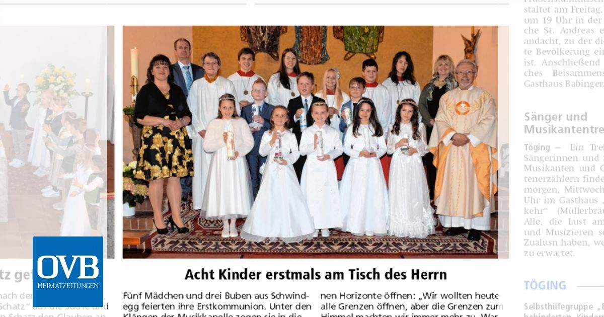Acht Kinder erstmals am Tisch des Herrn - OVB Heimatzeitungen