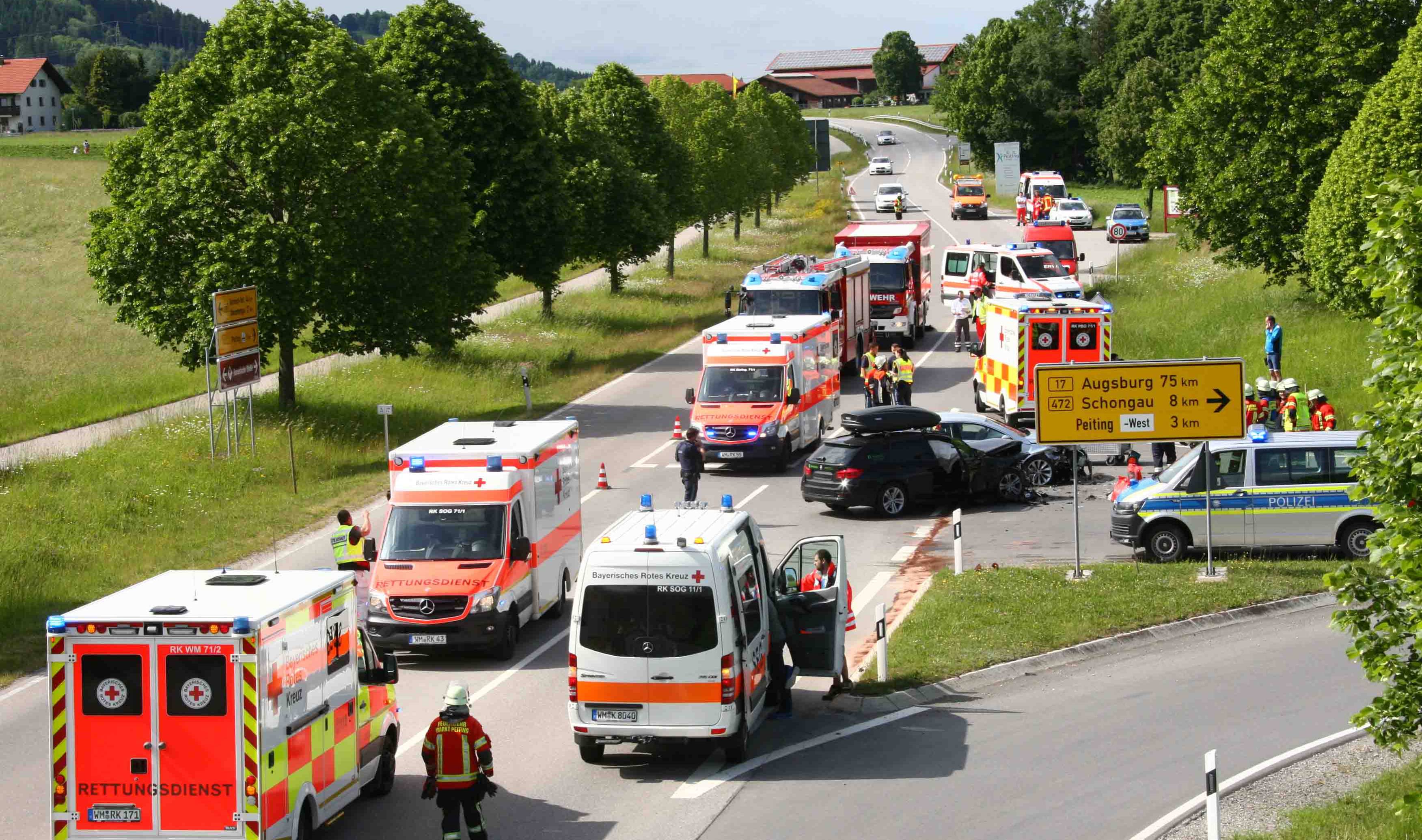 OVB Heimatzeitungen | Sieben Verletzte bei Frontalunfall