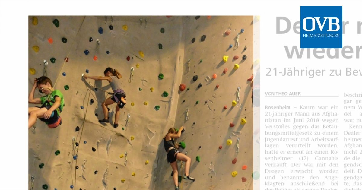 DAV-Kletteranlage erstrahlt in neuem Glanz - OVB Heimatzeitungen