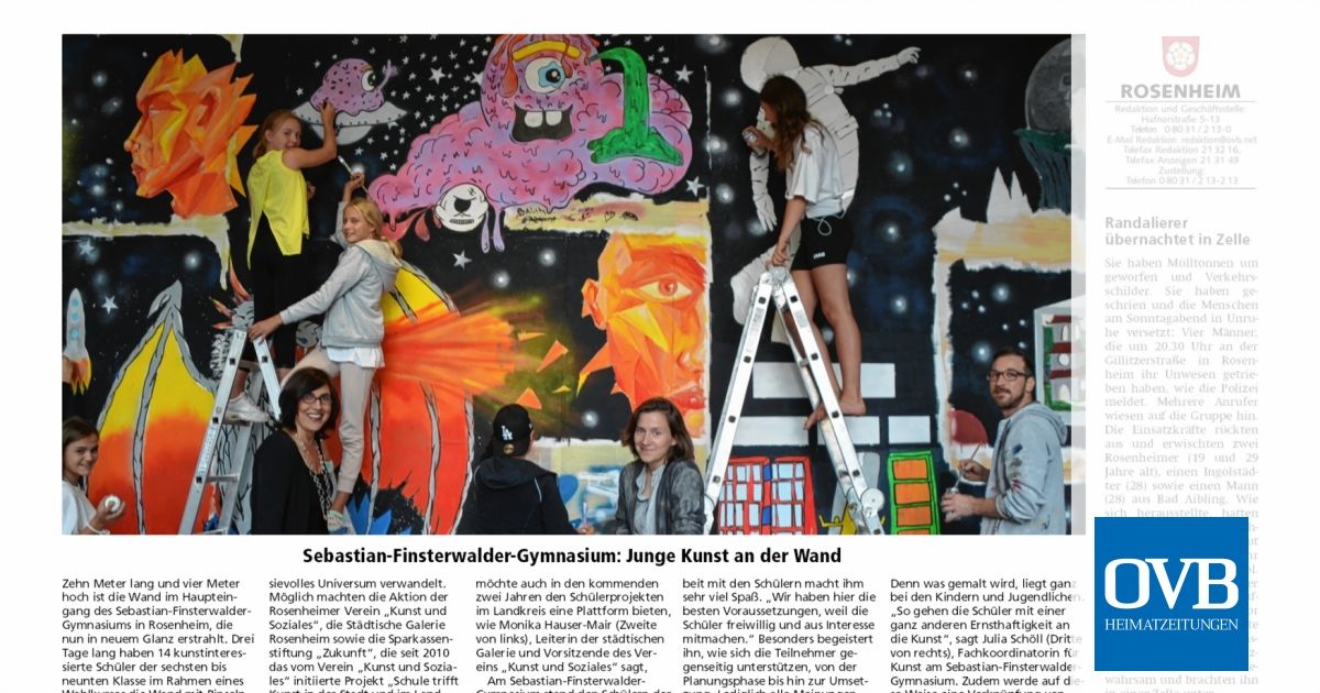 Sebastian-Finsterwalder-Gymnasium: Junge Kunst an der Wand - OVB Heimatzeitungen