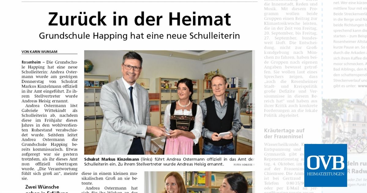 Zurück in der Heimat - OVB Heimatzeitungen