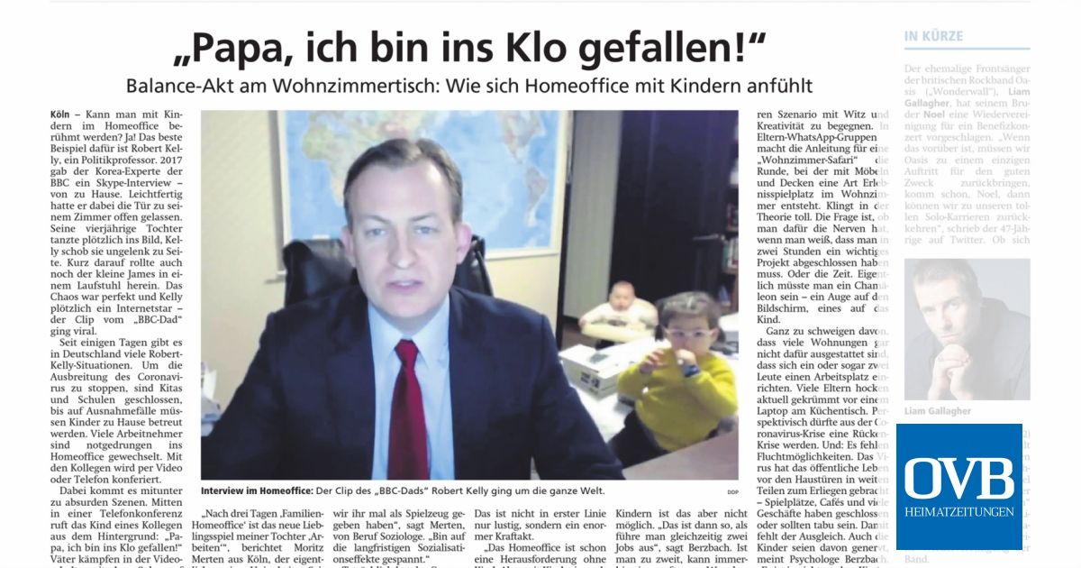 „Papa, ich bin ins Klo gefallen!“ - OVB Heimatzeitungen