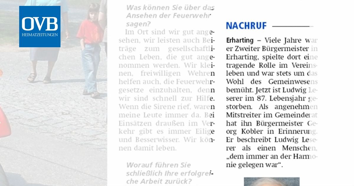 Nachruf - OVB Heimatzeitungen