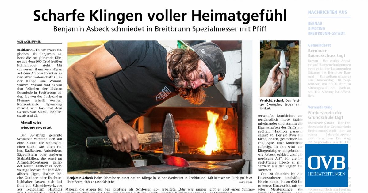 Scharfe Klingen voller Heimatgefühl - OVB Heimatzeitungen