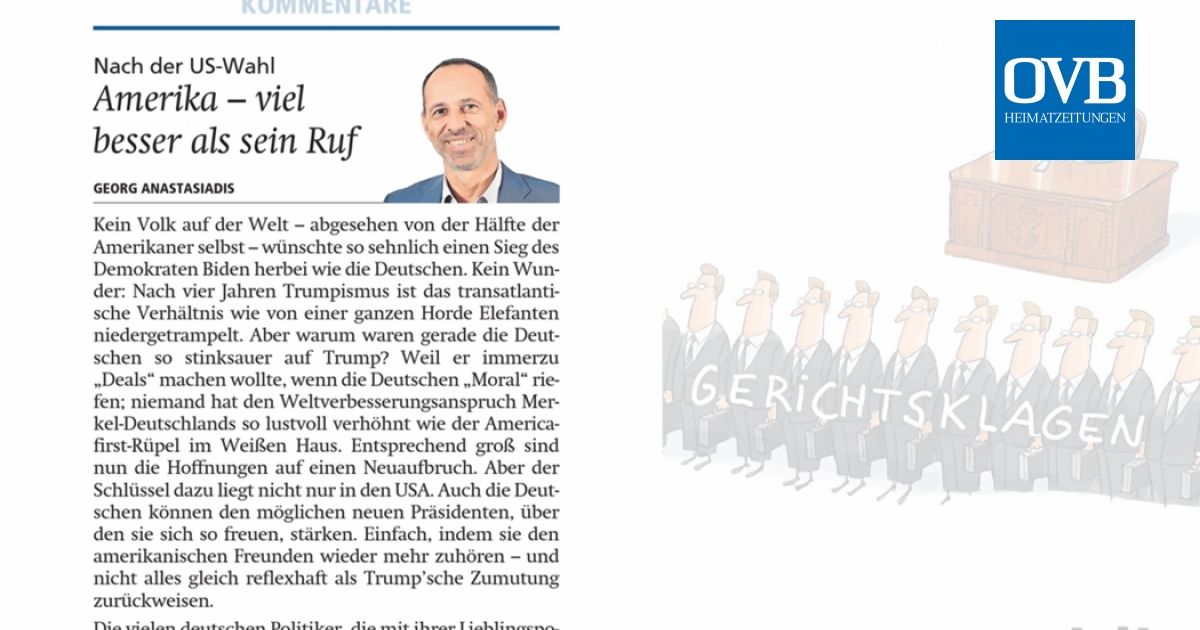 Amerika – viel besser als sein Ruf - OVB Heimatzeitungen