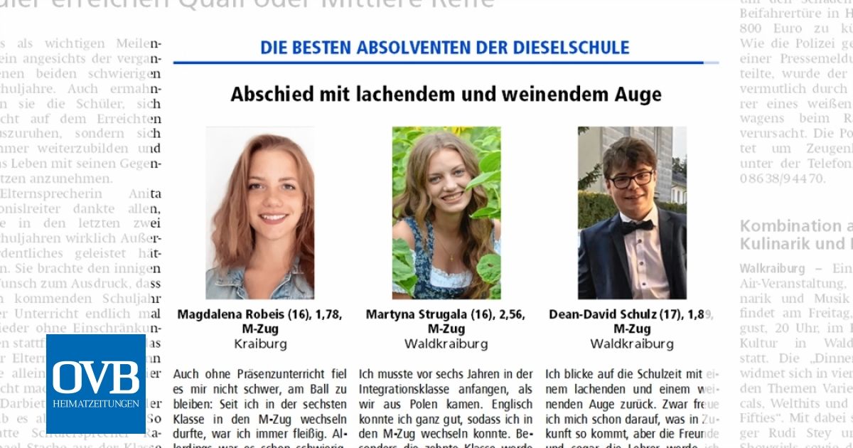 Abschied mit lachendem und weinendem Auge - OVB Heimatzeitungen