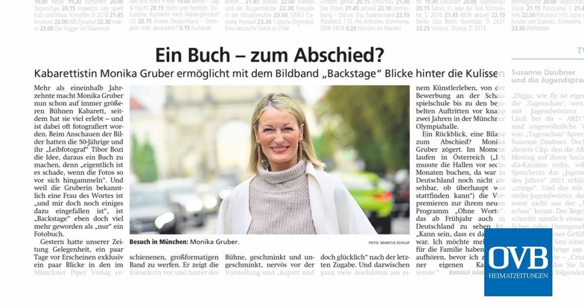 Ein Buch – zum Abschied? - OVB Heimatzeitungen