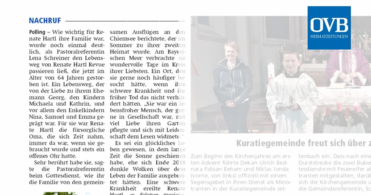 Nachruf - OVB Heimatzeitungen