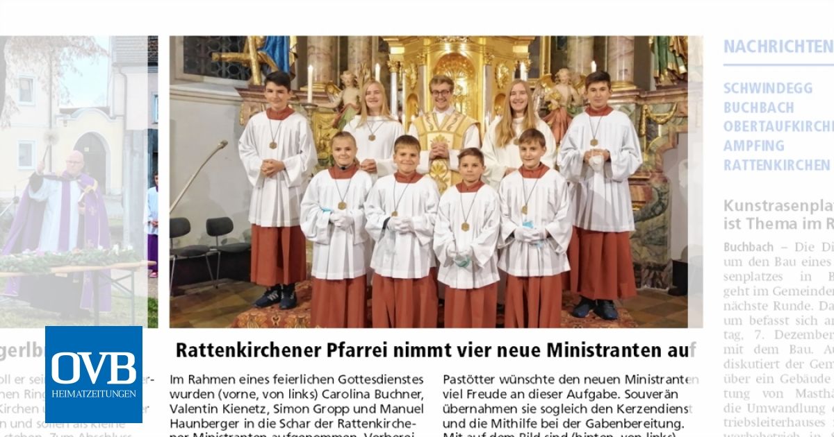 Rattenkirchener Pfarrei nimmt vier neue Ministranten auf - OVB Heimatzeitungen