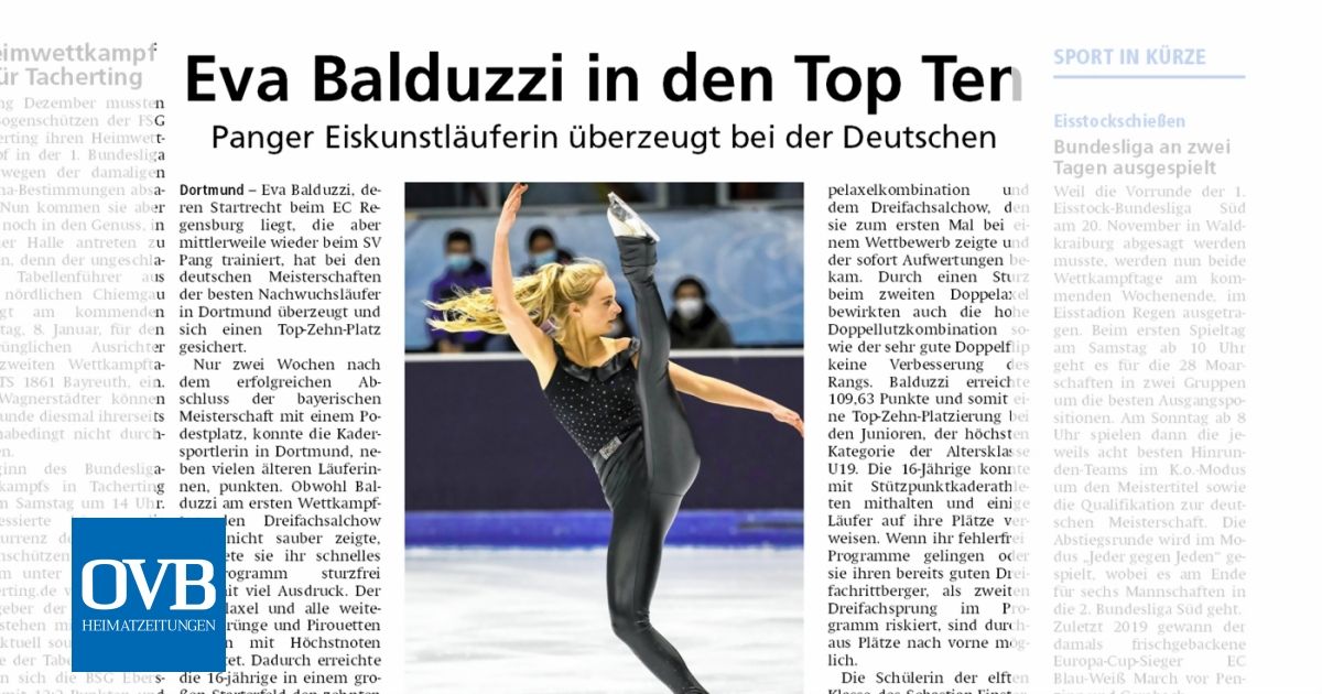 Eva Balduzzi in den Top Ten - OVB Heimatzeitungen