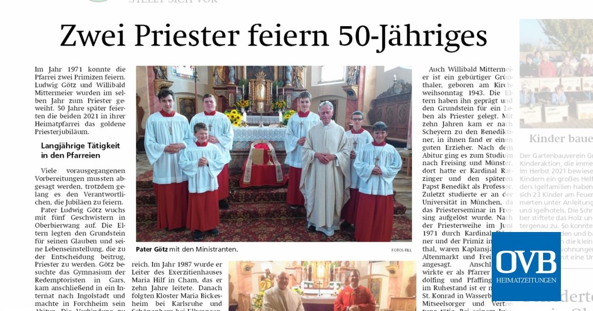 Zwei Priester feiern 50-Jähriges - OVB Heimatzeitungen