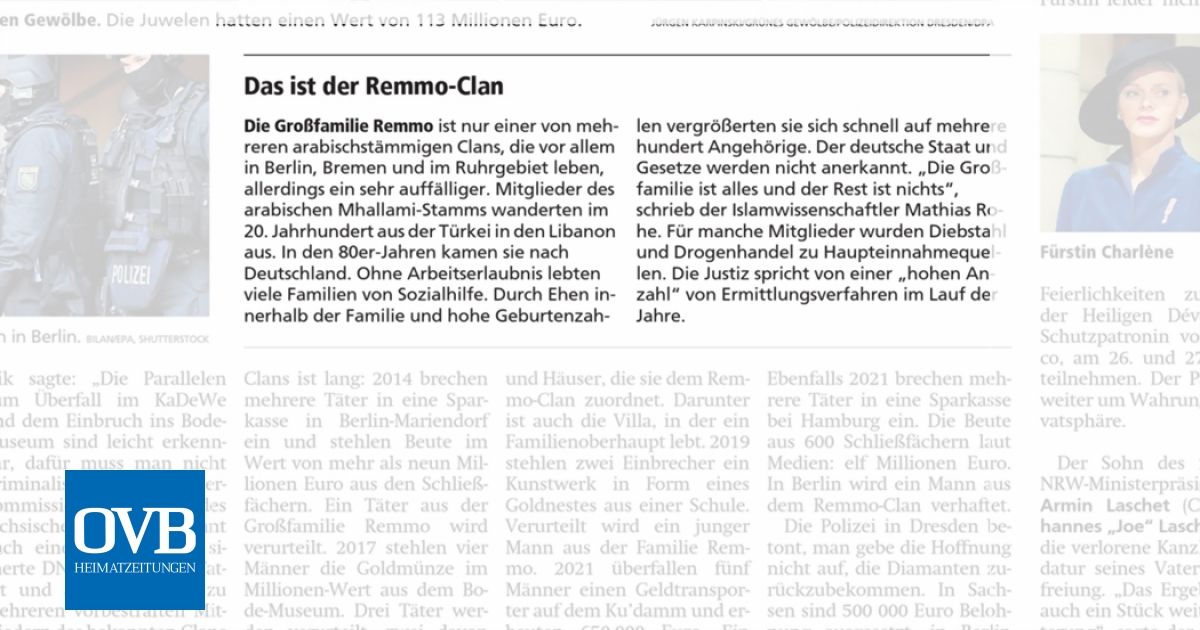 Das ist der Remmo-Clan - OVB Heimatzeitungen