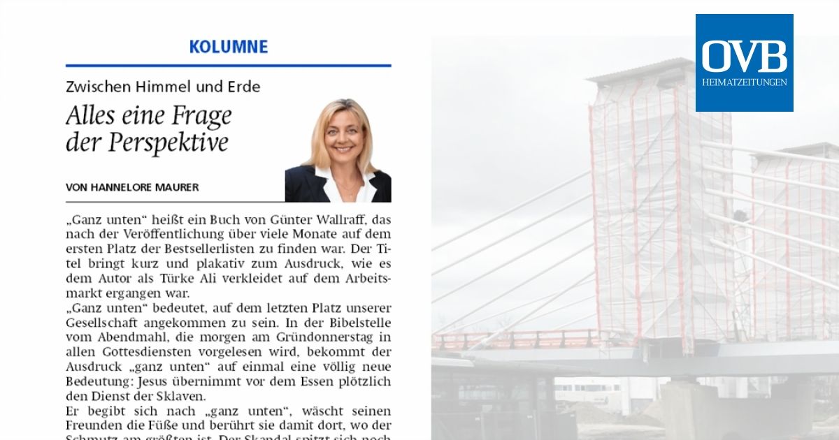 Alles eine Frage der Perspektive - OVB Heimatzeitungen