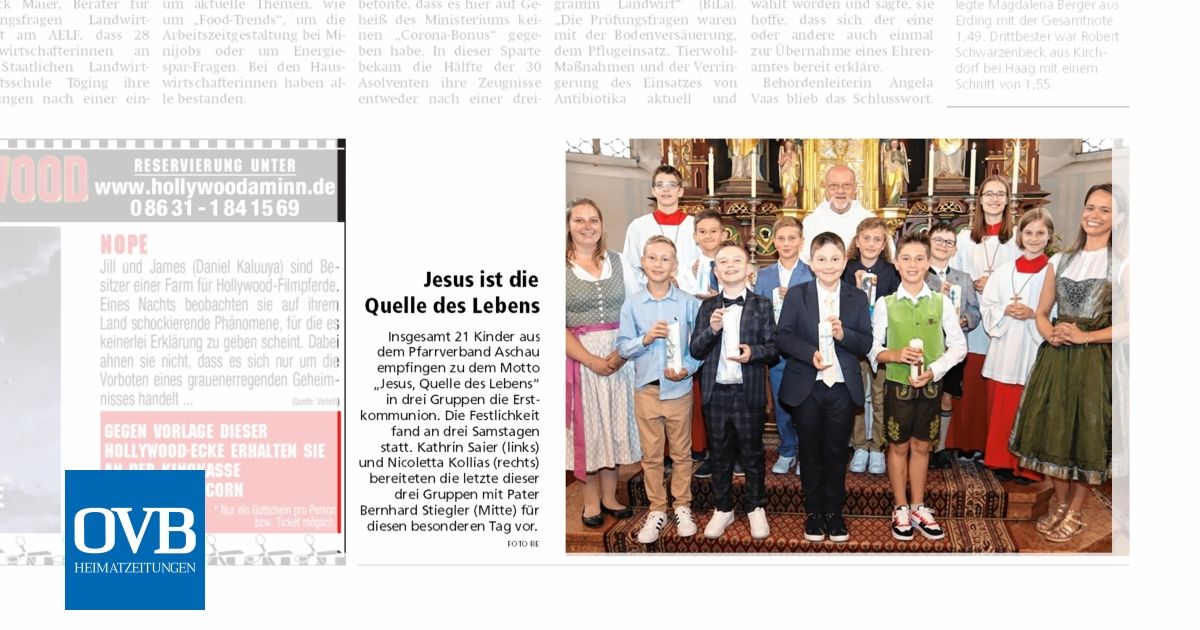 Jesus ist die Quelle des Lebens - OVB Heimatzeitungen