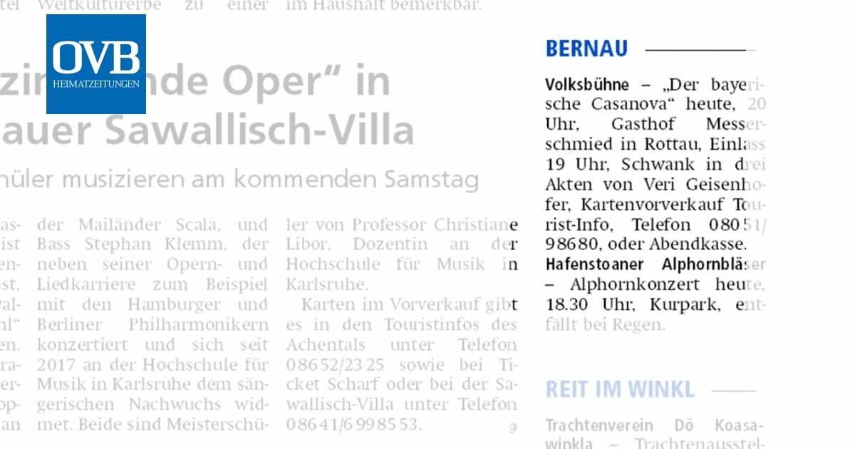 bernau - OVB Heimatzeitungen