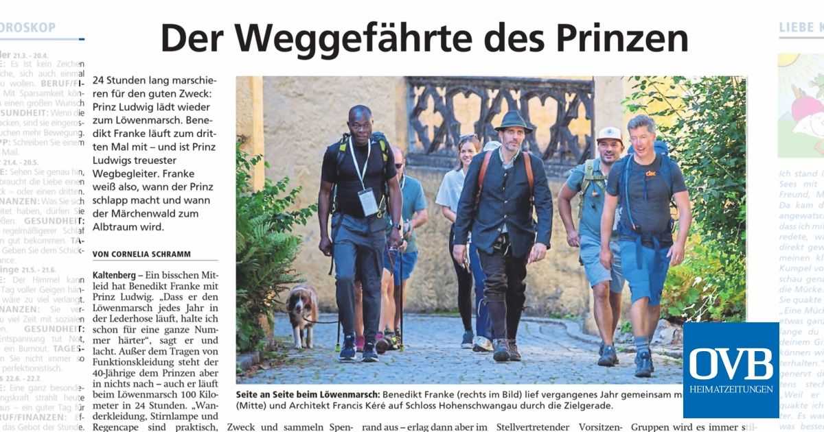 Der Weggefährte des Prinzen - OVB Heimatzeitungen