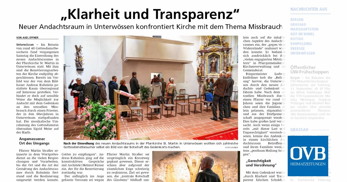 „Klarheit und Transparenz“ - OVB Heimatzeitungen