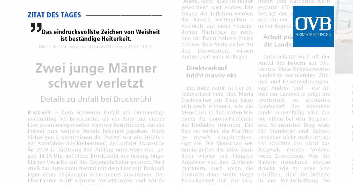 Zitat des Tages - OVB Heimatzeitungen