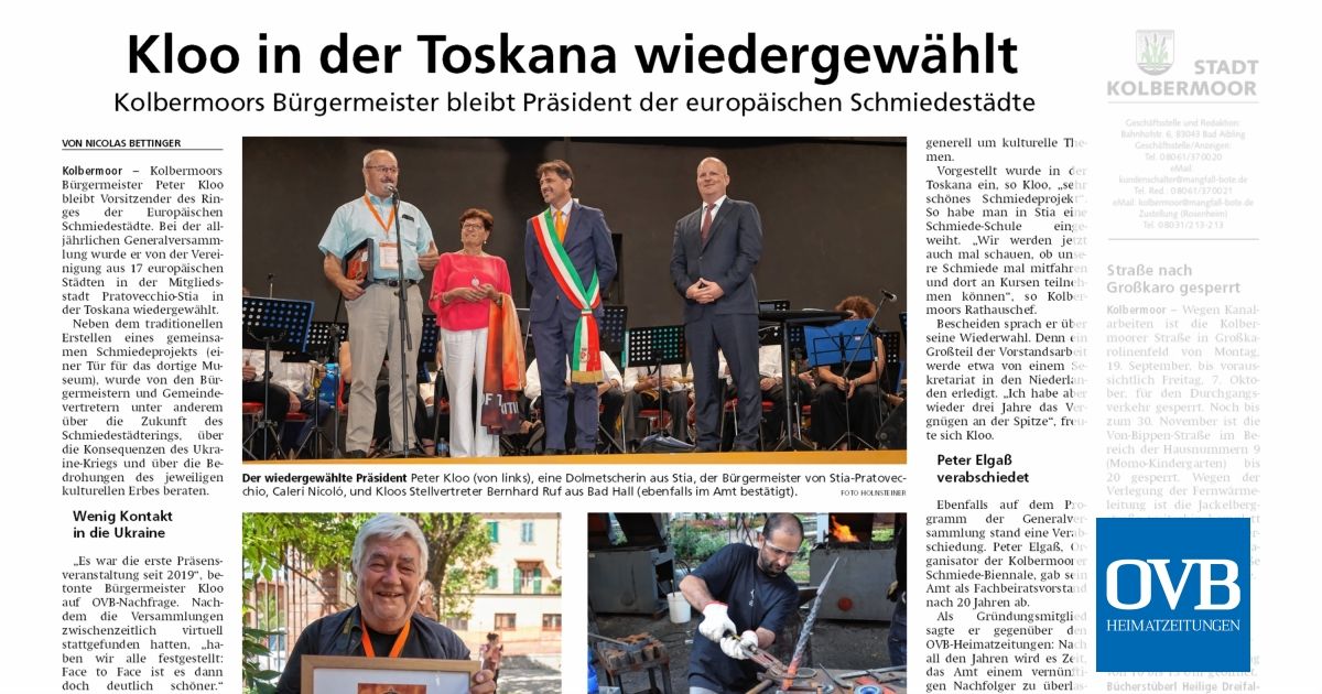 Kloo in der Toskana wiedergewählt - OVB Heimatzeitungen