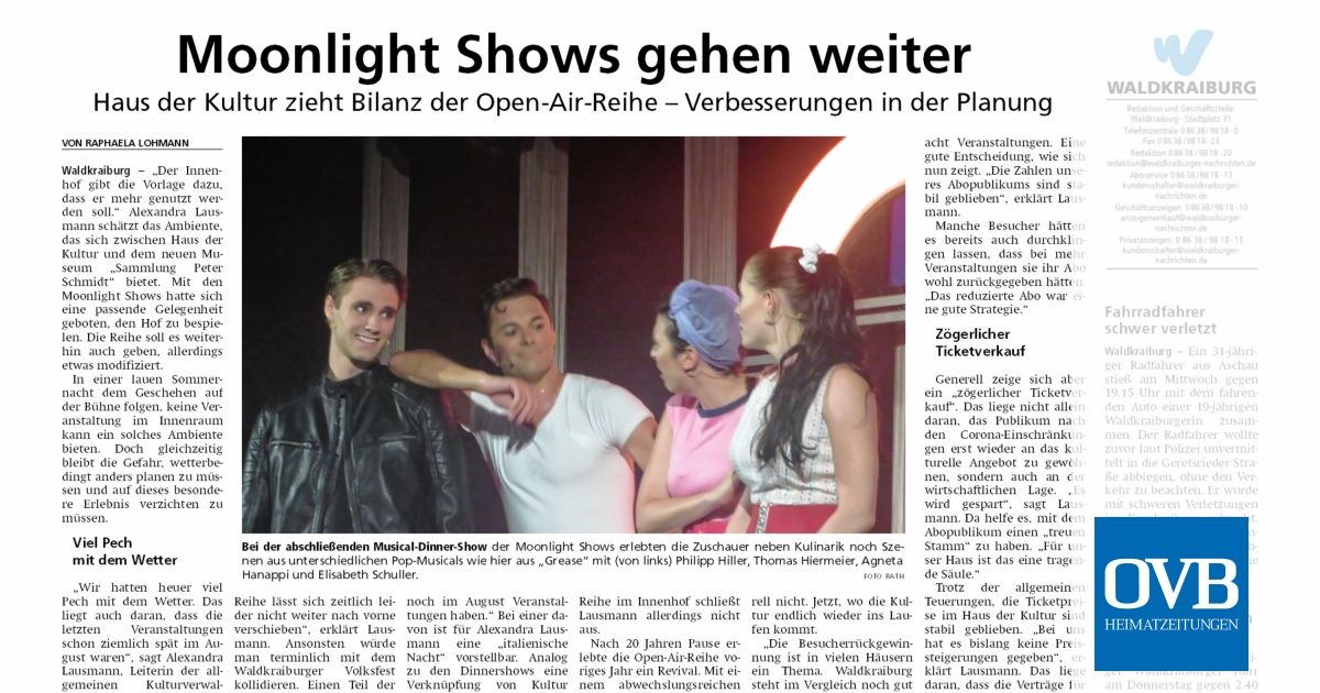 Moonlight Shows gehen weiter - OVB Heimatzeitungen