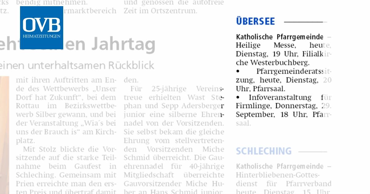 Übersee - OVB Heimatzeitungen