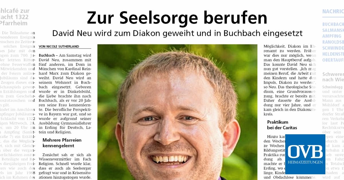 Zur Seelsorge berufen - OVB Heimatzeitungen