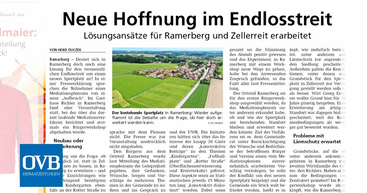 Neue Hoffnung im Endlosstreit - OVB Heimatzeitungen