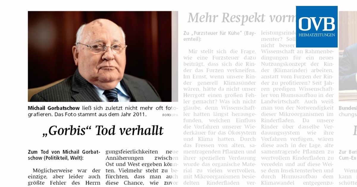 „Gorbis“ Tod verhallt - OVB Heimatzeitungen