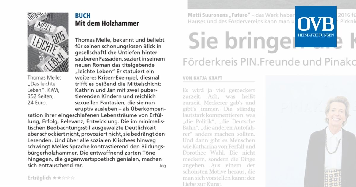 BUCH Mit dem Holzhammer - OVB Heimatzeitungen