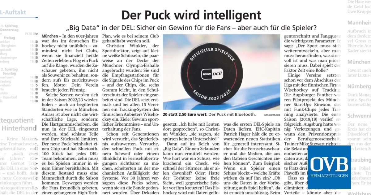 Der Puck wird intelligent - OVB Heimatzeitungen