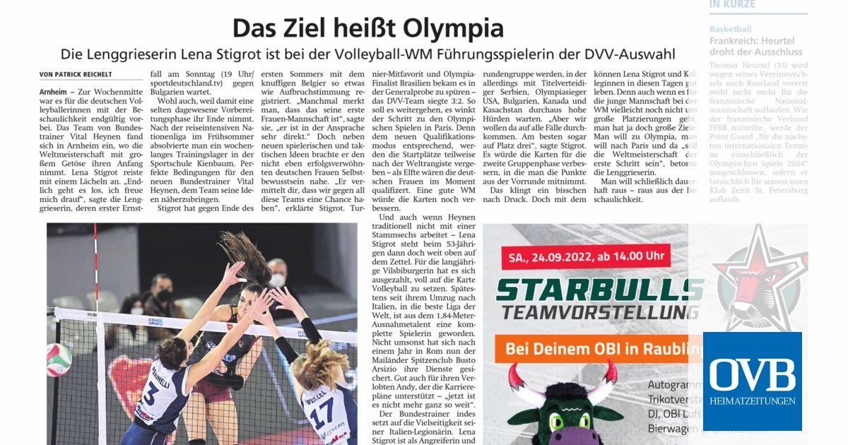 Das Ziel heißt Olympia - OVB Heimatzeitungen