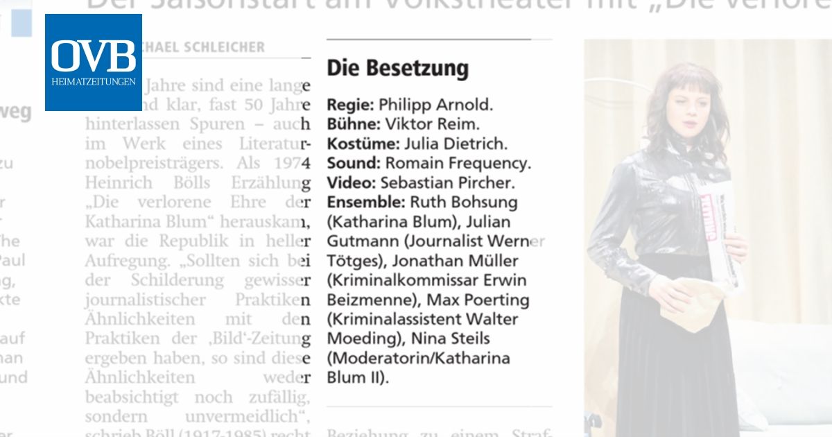 Die Besetzung - OVB Heimatzeitungen