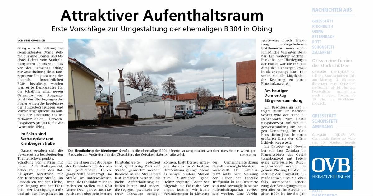 Attraktiver Aufenthaltsraum - OVB Heimatzeitungen