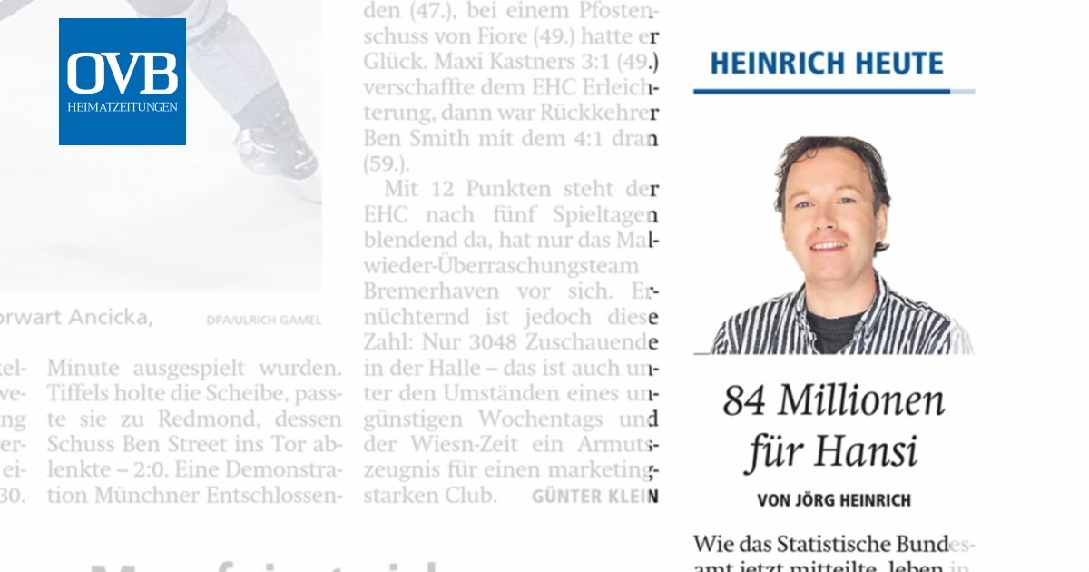 84 Millionen für Hansi - OVB Heimatzeitungen