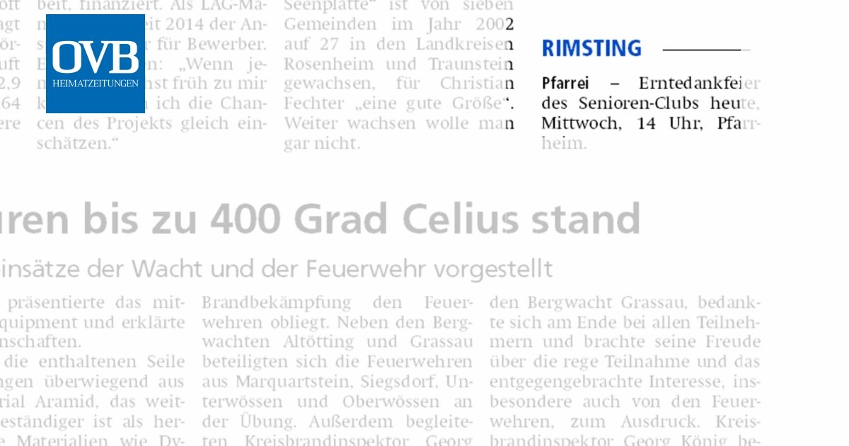 Rimsting - OVB Heimatzeitungen